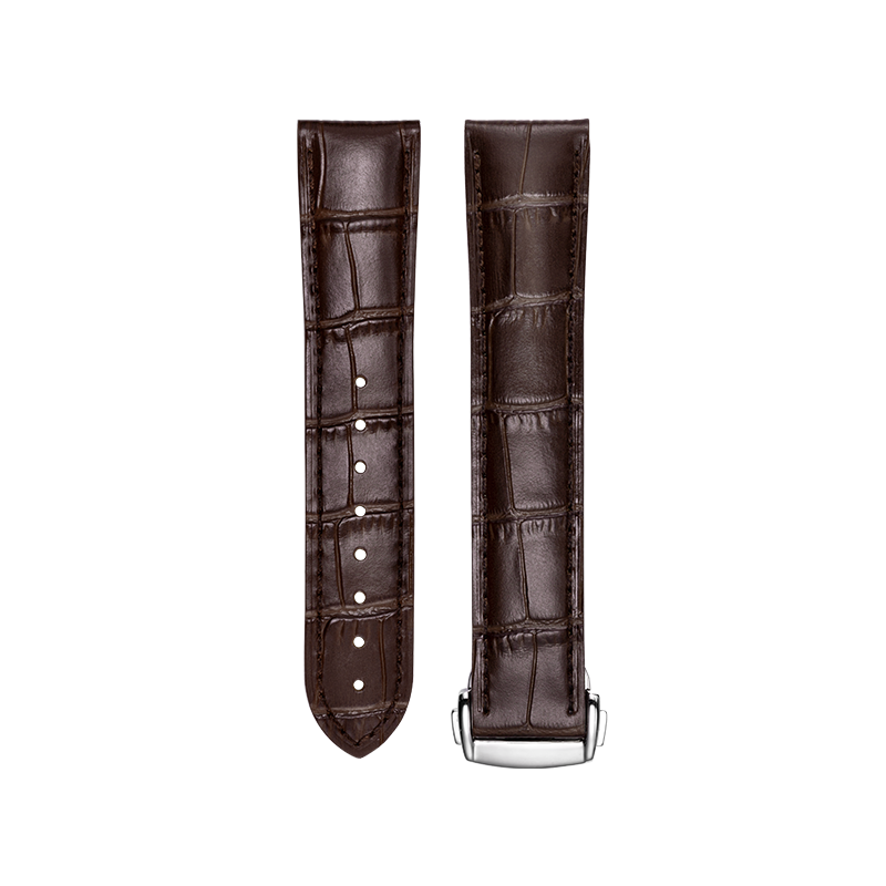Brown Alligator Grain Genuine Leather Strap for Omega Seamaster ...